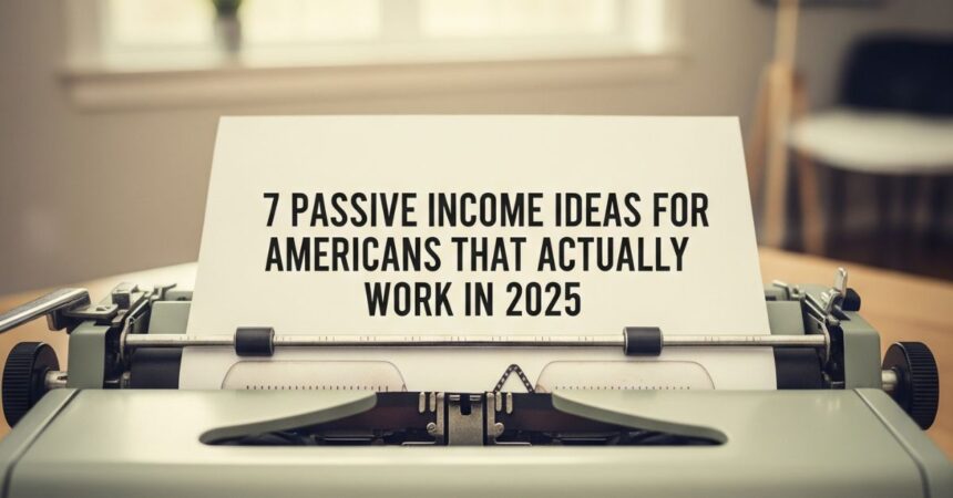 7 Passive Income Ideas For Americans That Actually Work In 2025 Infobrave